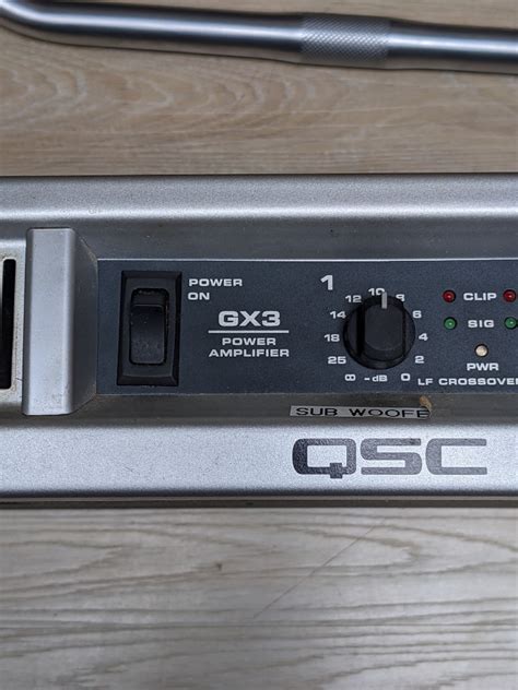Qsc Gx3 Power Amp Audio Soundbars Speakers And Amplifiers On Carousell