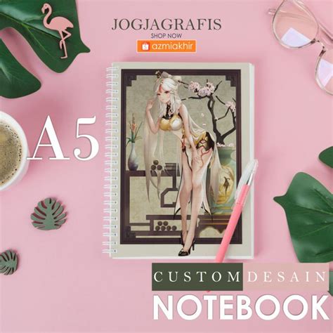 Jual Buku Tulis Serial Anime Sexy Girl Custom Desain Notebook A5