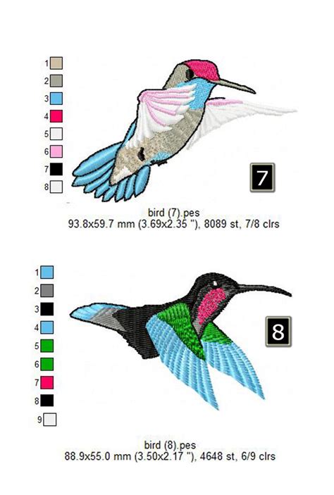 Bird Embroidery Designs Bundle Woodland Bird Embroidery Design Machine