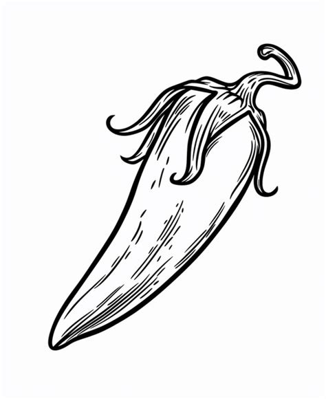 Premium Photo A Drawing Of A Banana With A Long Stem On A White Background Generative Ai