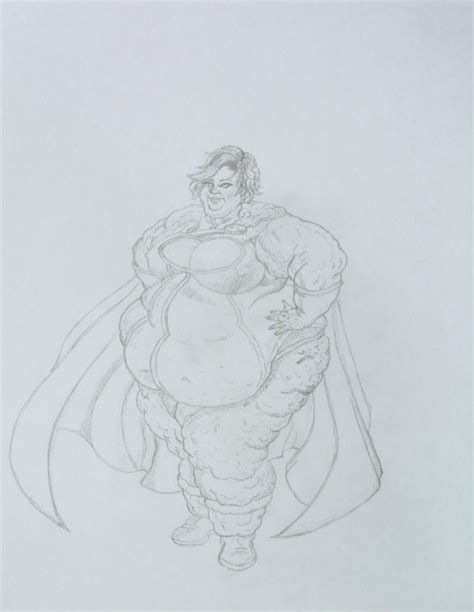 Ssbbw Powergirl Sketch Attempt 3 Step 1 By Ent2pri9se On Deviantart