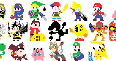 任天堂オールスター ドット絵 スマブラ ナギのイラスト Pixiv