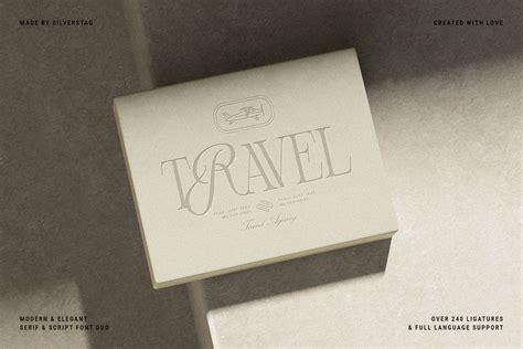 Bespoke Display Elegant Serif And Script Font Duo Behance