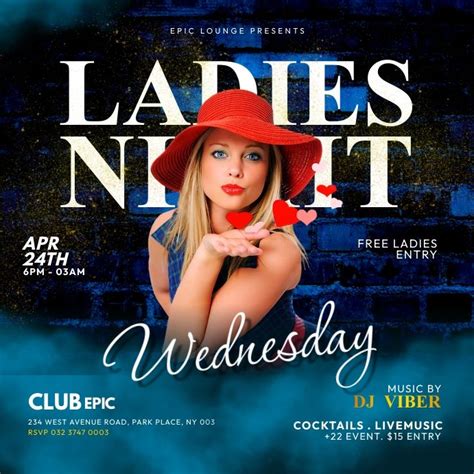 Ladies Night Party Flyer Template Party Flyer Flyer Event Promotion