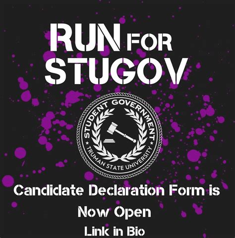 The Candidate Declaration Form Truman Student Government The Candidate Declaration Form Truman Student Government