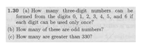 solved 1 30 a how many three digit numbers can be formed