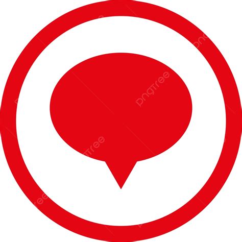 banner flat red color rounded vector icon targeting pin point vector