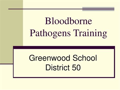 Ppt Bloodborne Pathogens Training Powerpoint Presentation Free Download Id
