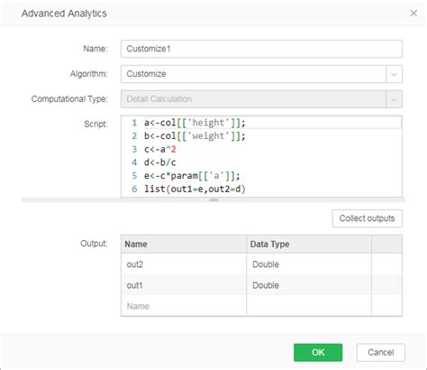 Create Data Set Self Service Data Set Data Governance Create Advanced Algorithm Customize