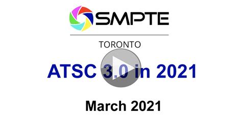 Video Atsc 30 In 2021 The Broadcast Knowledge