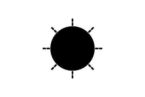 Sun Glyph Icon Graphic By Muhammadfaisal40 · Creative Fabrica