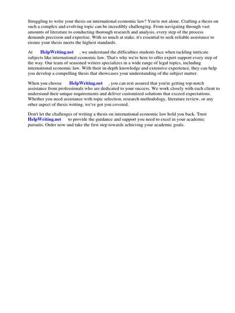 Thesis Topics In International Economic Law Pdf Thesis Special