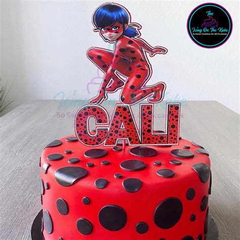 Miraculous Ladybug Inspired Cake Topper Centerpiece The Icing On The Kake