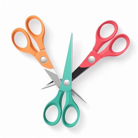Premium Ai Image There Are Three Pairs Of Scissors That Are Sitting