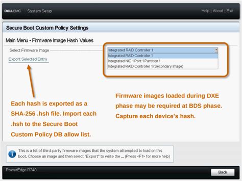 ‎need Sha 256 Hashes Of Component Firmware For Setup Secureboot Dell