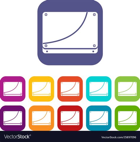 database icons set royalty free vector image vectorstock