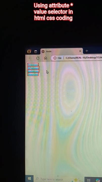 Using Attribute Value Selector In Html Css Coding Html Webdesign Htmlcodingcodinglife