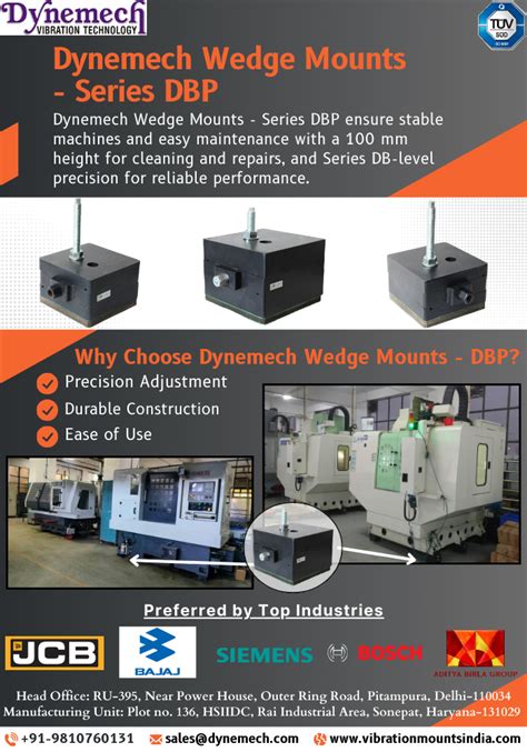 Dynemech Systems Vibration Control Dynemech Anti Vibration Technology Wedge Mounts Advanced