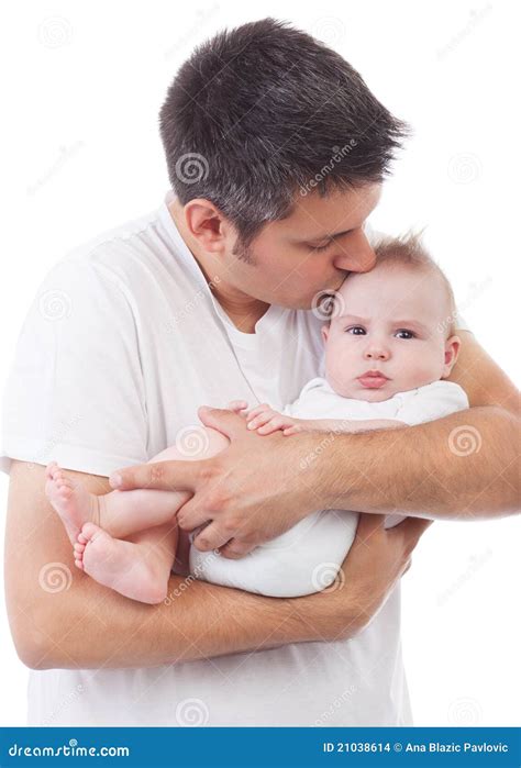Daddy Loves Me Stock Photo Image Of Kissing Looking 21038614