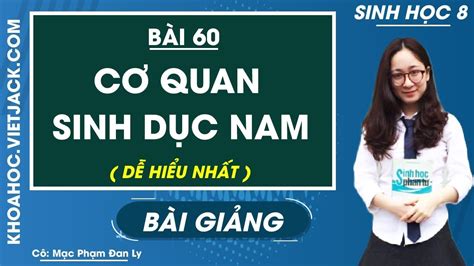 Cơ quan sinh dục nam Bài 60 Sinh học 8 Cô Mạc Phạm Đan Ly DỄ