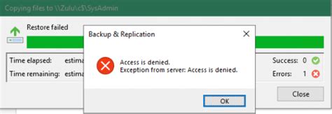 file level restore in a hardened environment working hard in it