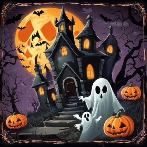 Premium Ai Image Creepy And Spooky Halloween Background