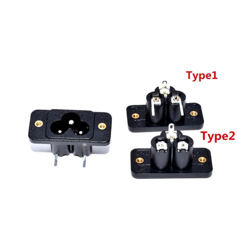 Buy Iec 60320 C6 Low Current Inlet Ac Power With 3 Pin