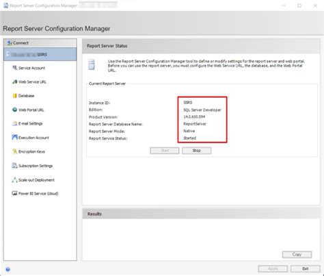 verifying sql server report server configuration metasys lit