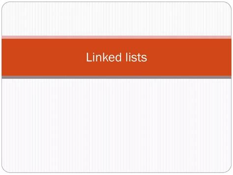 ppt linked lists powerpoint presentation free download id 5618139