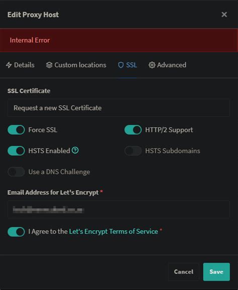 refuses to work with unknown host in proxy hosts · issue 2522