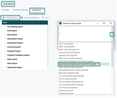 Set Up Import Of Bank Account Statement Camt 53 Treasury Systems