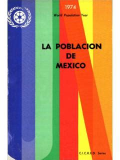 LA POBLACIÓN DE MEXICO cicred org la poblaci 211 n de mexico cicred