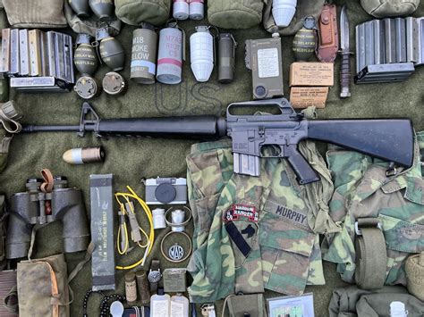 M16a1 And Associated Gear Of A Vietnam Lrrpranger Rretroar