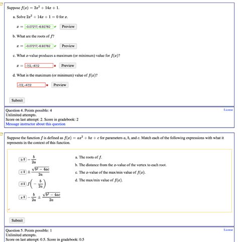 Solved Suppose F X 2x² 14x 1 A Solve 2x² 14x 1