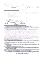 Lab Enzyme Data Sheet CH Docx Lab Data Sheet Points Due Name NOTE For Full