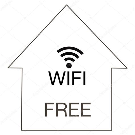 Signo De Wi Fi Para El Símbolo De Diseño Wi Fi Gratuito En Casa O