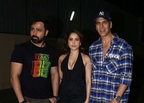 Akshay Kumar And Emraan Hashmi Attend The Screening Of Selfiee