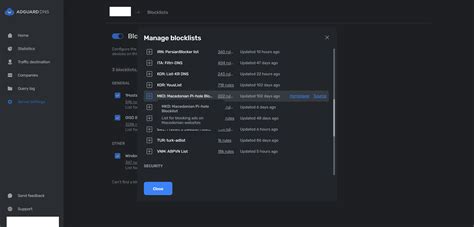 Waste Space Dashboard Ux Issue Adguardteam Adguarddns Github