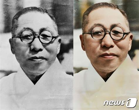 뉴스1 Pick 컬러 복원 김구·안중근·윤봉길 3·1절 광화문에서 만난다