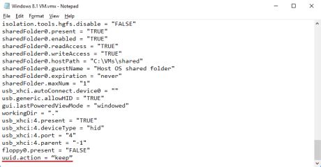 Configuring A Virtual Machine To Keep The Same UUID VMware Workstation Player