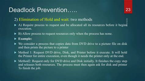 Operating System Deadlock Ppt