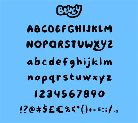 What Font Does Bluey Use Cartoon Typeface Revealed
