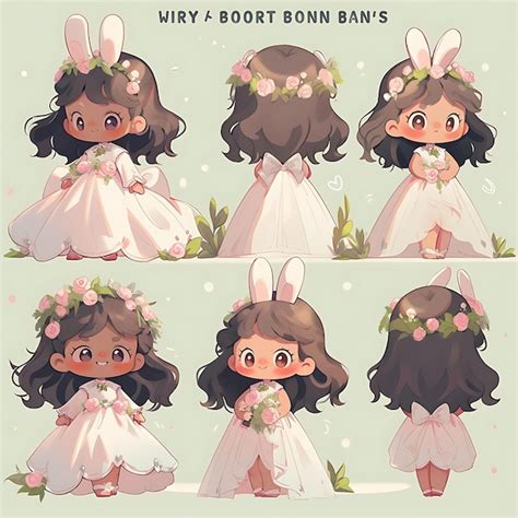 Personaje De La Conejita Temática Chibi Kawaii Planificador De Bodas