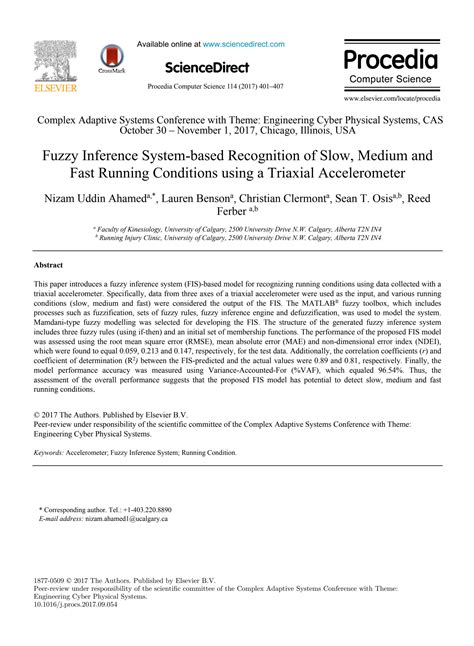 SOLUTION Fuzzy Inference System Based Recognition Of Slow Medium And