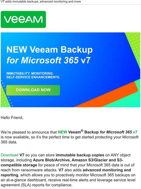 Veeam Performance Marketing Program Protect Microsoft 365 Data With