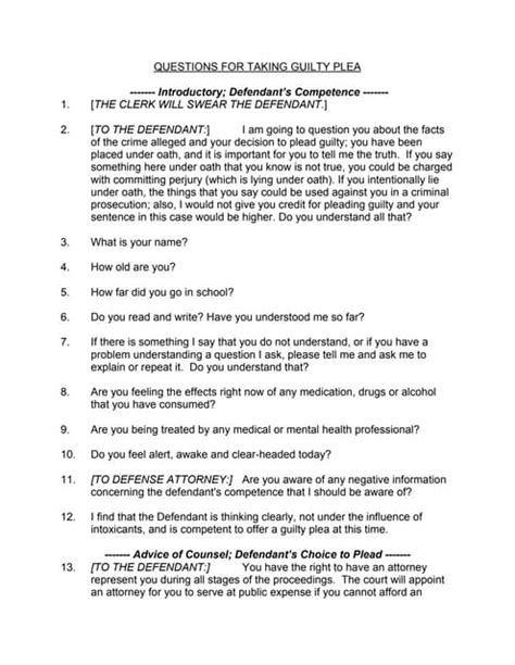 Guilty Plea Colloquy Pdf