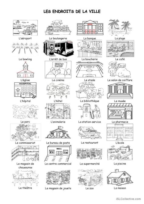 89 Ville Français Fle Fiches Pedagogiques Pdf And Doc