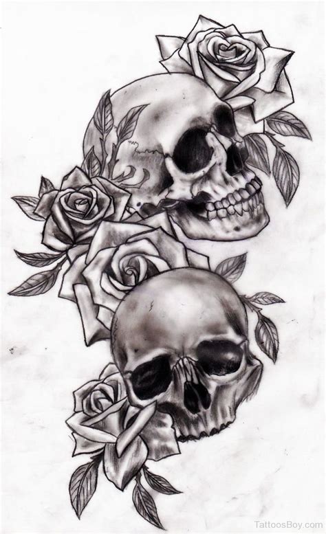 Skull And Rose Tattoo Design Symbolism Style And Meaning