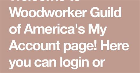 Log In To Woodworkers Guild Of America Chocolatemzaer