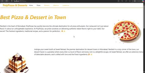 React Redux Formik Bootstrap Pizza Dessert Restaurant Dhanush Goud Koyyadi